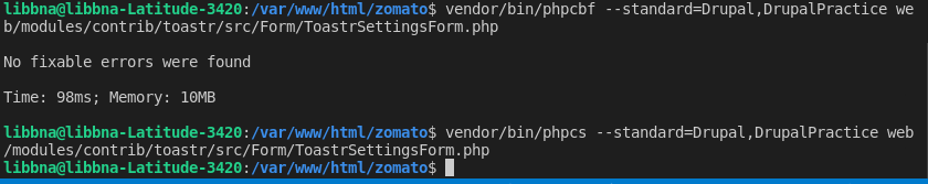 Fix Coding Standards [#3271358] | Drupal.org